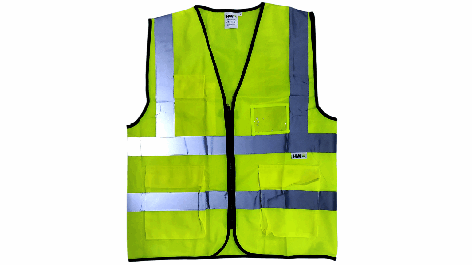 SAFETY VEST BEACON WITH POCKET HW RS010 YELLOW – Kooheji Industrial Safety