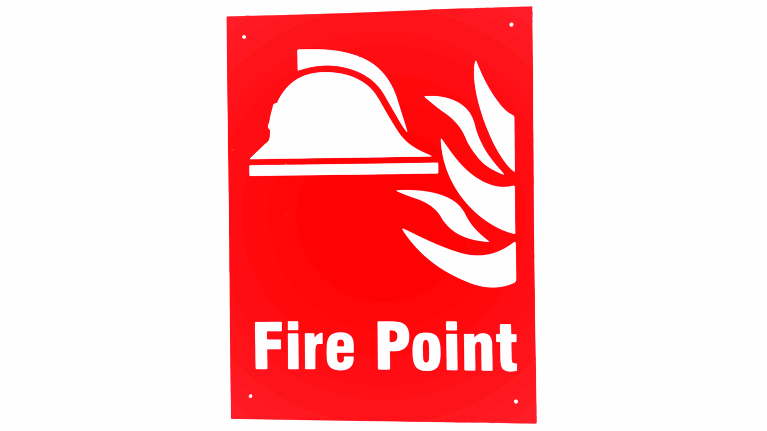 SIGNBOARD | PVC “FIRE POINT-Red” 30×40 – Kooheji Industrial Safety